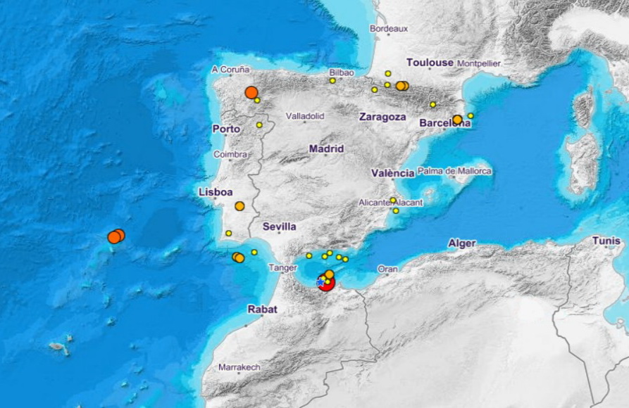 Registrado un seísmo de 4,3 grados de magnitud al sur del mar de ...