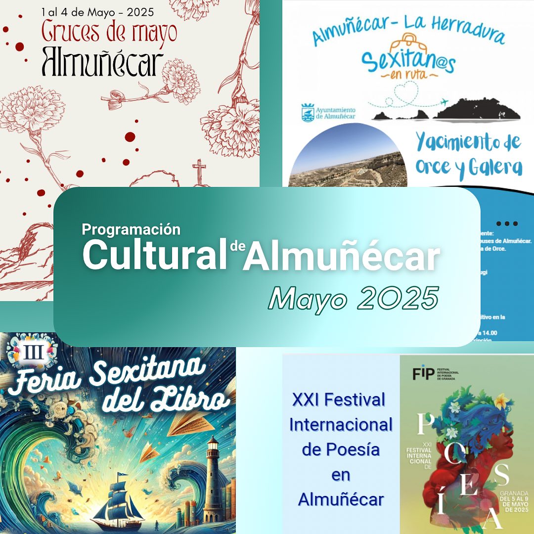 Más de 30 eventos conforman la Agenda Cultural de Mayo 2025 en Almuñécar